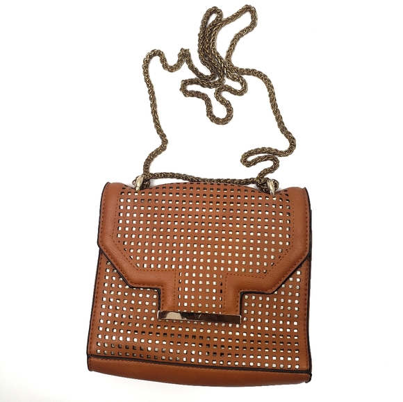 Yoki | Bags | Yoki Brown Chain Strap Crossbody Bag | Poshmark